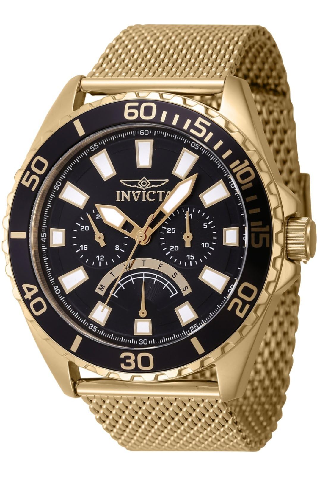 Invicta Men's Pro Diver 46mm Stainless Steel Quartz Watch, Gold (Model ...