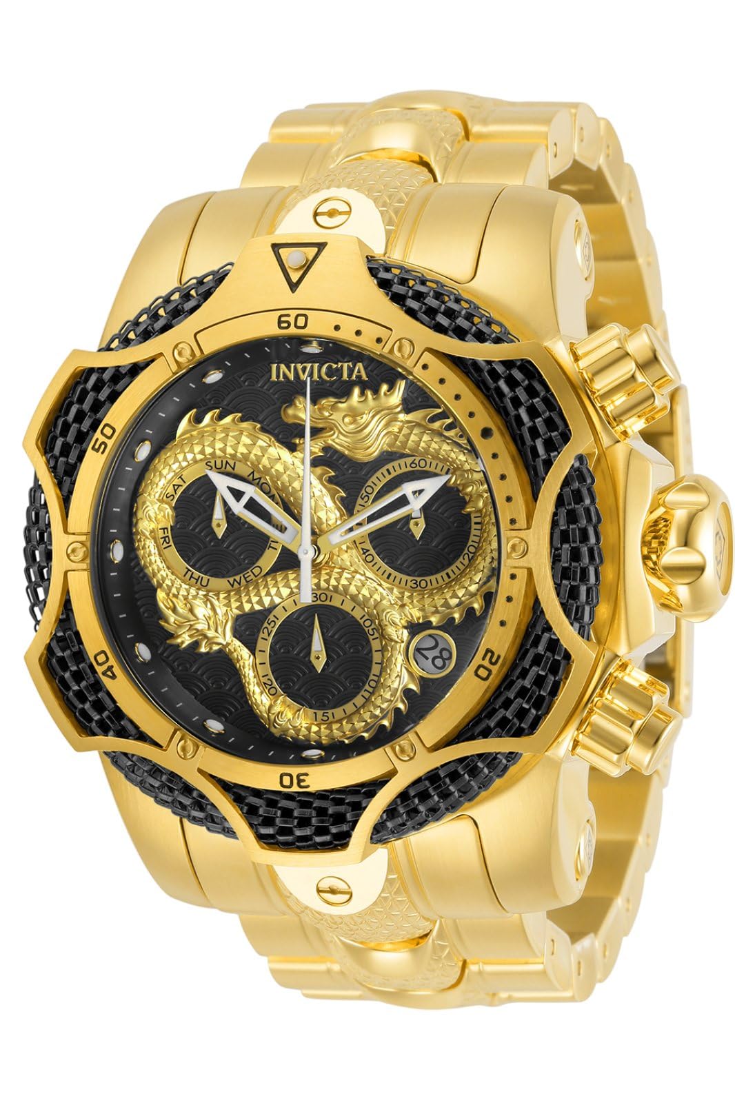 Invicta Reserve Gold Dragon Chronograph Quartz Men's Watch 31520 – The ...