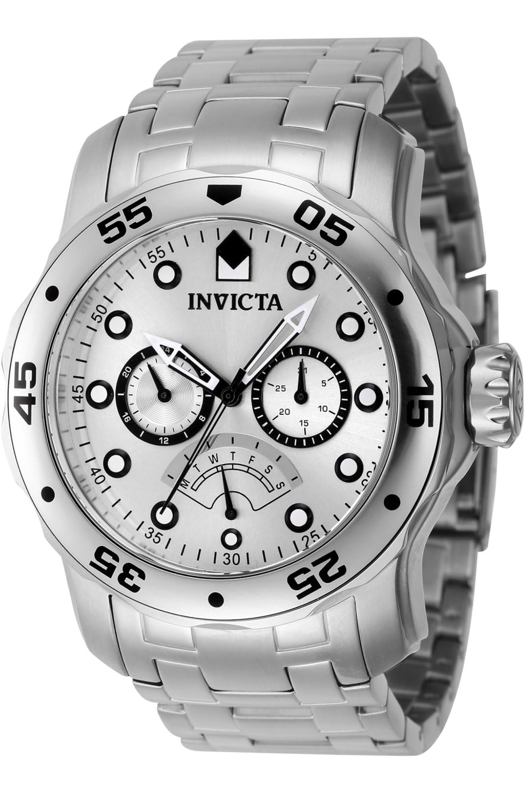 Invicta Men's Pro Diver 48mm Stainless Steel Quartz Watch, Silver (Mod ...